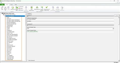 How To Configure Sql Query To Create Bi Report Sage 300