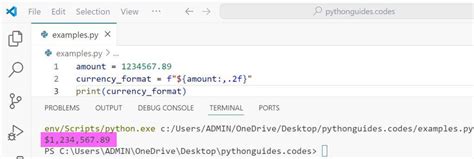 How To Format Numbers As Currency In Python