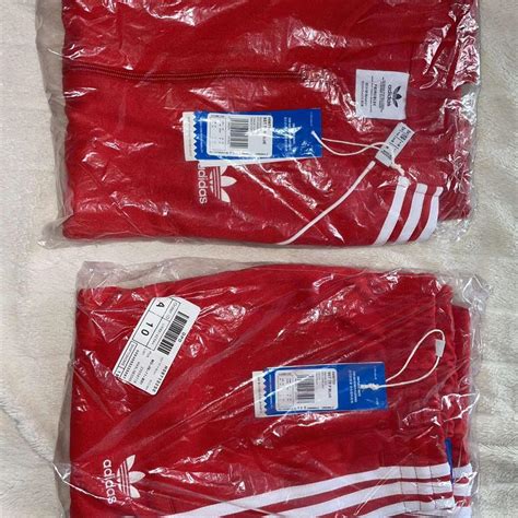 Red Adidas Originals Sst Tracksuit Available In Depop