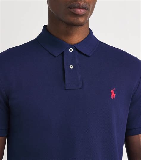 Polo Ralph Lauren Cotton Mesh Custom Fit Polo Shirt Harrods Uk