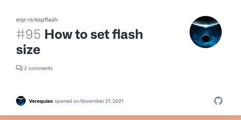 How To Set Flash Size Issue Esp Rs Espflash Github