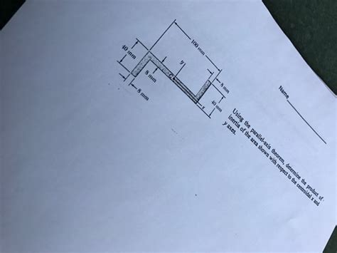 Solved Using The Parallel Axis Theorem Determine The Chegg