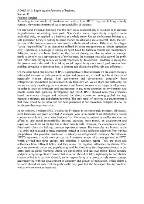 adms 1010 assignment 3 adms 1010 exploring the functions of business
