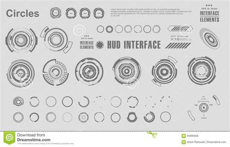Futuristic Virtual Graphic Touch User Interface Hud Stock Vector Illustration Of Electronic