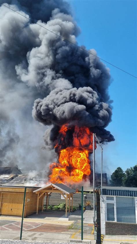 Exploding Gas Canisters Ignited By Huge Blaze At Devon Garage In
