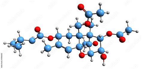 3d Image Of T2 Toxin Skeletal Formula Molecular Chemical Structure Of Fusariotoxin T2 Isolated