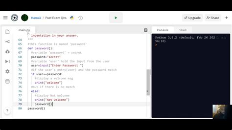 Python Code Enter Password Youtube