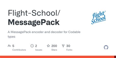 Github Flight Schoolmessagepack A Messagepack Encoder And Decoder For Codable Types