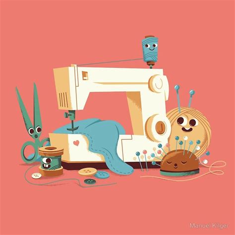 Sewing Machine Poster By Manuel Kilger