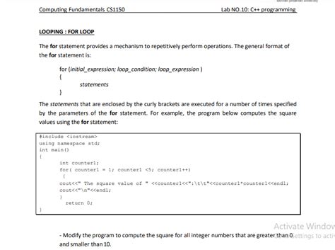 Solved University Computing Fundamentals Cs Lab No Chegg