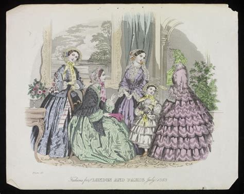 Fashions For London And Paris July 1853 Unknown Vanda Explore The