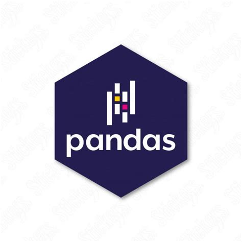 Pandas Hex Sticker Adesivo Stickers Devs