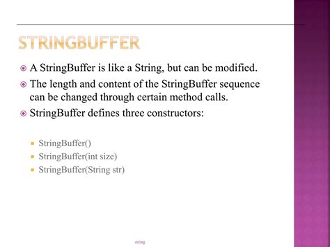 Ppt String Class In Java Powerpoint Presentation Free Download Id