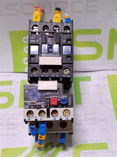 Used Telemecanique Lc1 D06 10 Contactor With Lr2d13 Electrical Coil Lr2