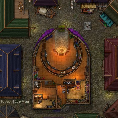 Alchemists Shop Free Version 25x25 Cozymaps Dnd World Map Dungeon Maps Fantasy Map