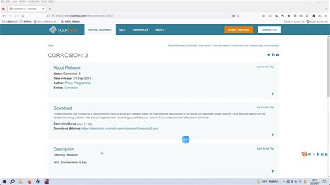 cyber security ethical hacking pentesting lab vulnhub walkthrough corrosion 2 youtube
