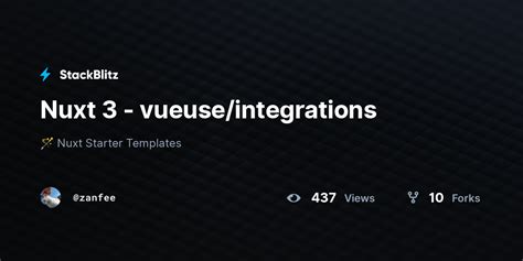 Nuxt 3 Vueuseintegrations Stackblitz