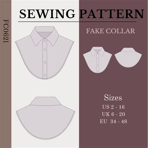 Diy Fake Collar Sewing Pattern