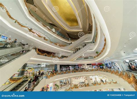 Icon Siam Plaza Shopping Mall In The Modern Building In Structure Of