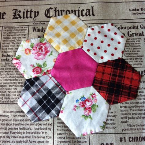 퀼트 기초 9 패치워크의 다른 기법 헥사곤 만드는 법 네이버 블로그