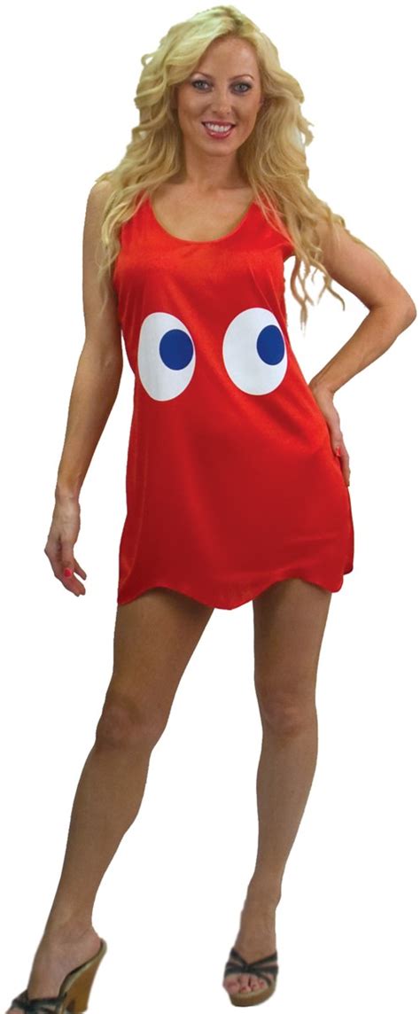 Pac Man Blinky Deluxe Tank Dress Adult Costume