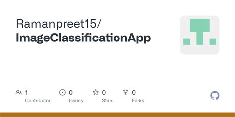 GitHub Ramanpreet ImageClassificationApp