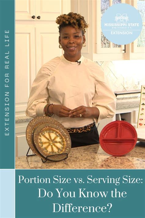 Portion Size Vs Serving Size Do You Know The Difference Serving Size Portion Sizes Portion