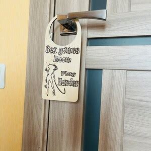 Do Not Disturb Wooden Door Hanger Sex Game Room Sign Door Etsy