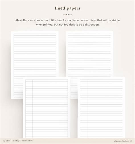 Babe Note Taking Template Printable Pack A4 A5 And Etsy