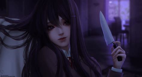 Yuri Holding A Knife Artist Alqmia On Pixiv Rddlc