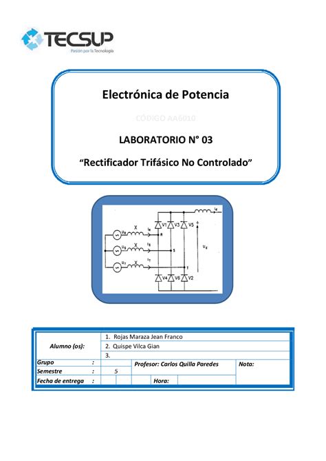 Rectificador Trifásico Diapositivas De Electrotecnia Docsity