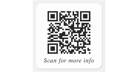 Custom Qr Code Website Generator Square Sticker Zazzle