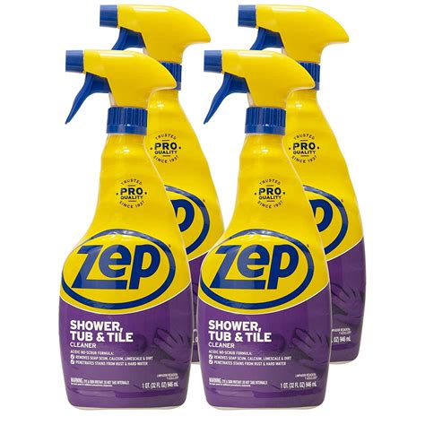 Zep Shower Tub and Tile Cleaner 32 Ounce ZUSTT32 Case of 4 - Walmart.com