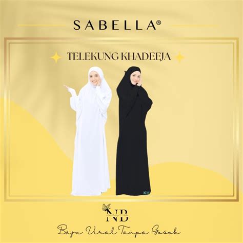 Khadeeja Telekung Travel Dewasa Beserta Pouch Bag Shopee Malaysia