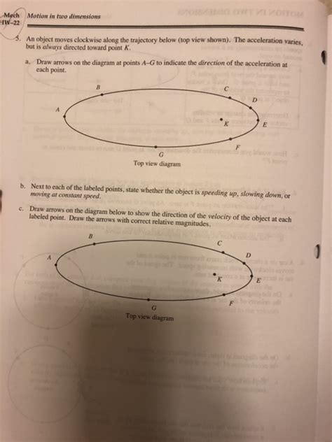 Solved MOTION IN TWO DIMENSIONS Name Mech Moves Clockwise Chegg