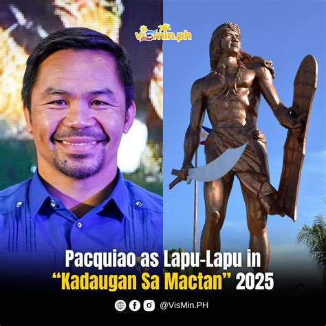 Vismin Ph Pacman As Lapu Lapu 😮 The Renowned Former Senator And Boxing Champion Manny