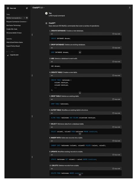 100 Mysql Commands Pdf