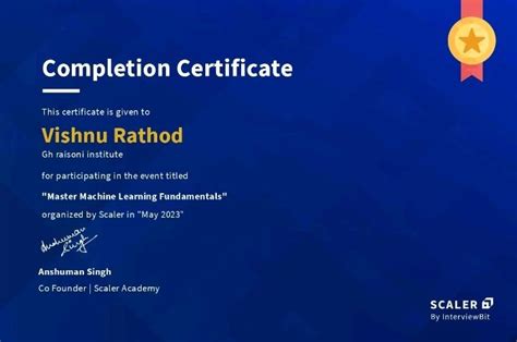 Vishnu Rathod On Linkedin Scaler