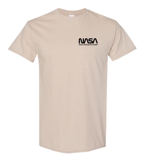 Nasa Worm Logo Small Logo Ames Research Center T Shirt
