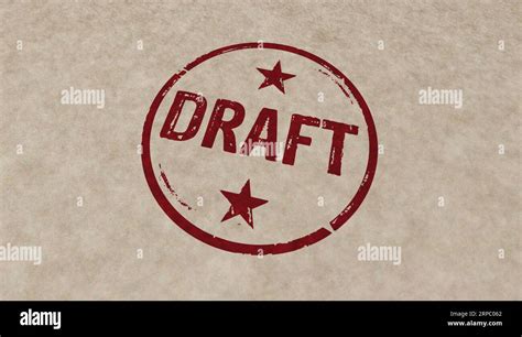 Draft Stamp Icons In Few Color Versions Project Example Concept 3d