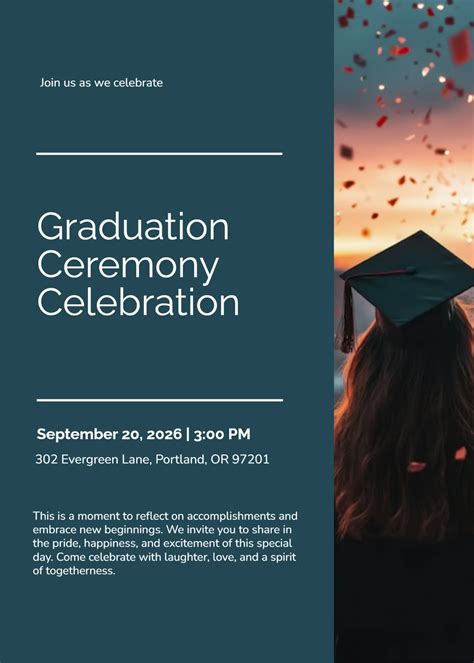 Free Graduation Invitation Templates Editable And Printable