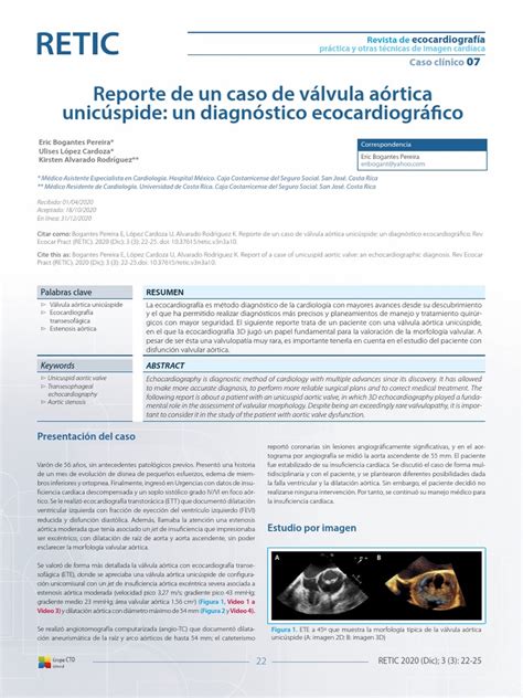 Retic Dic 2020 Vol 3 3 Cs 07 Pdf Cardiología Enfermedades Y Trastornos
