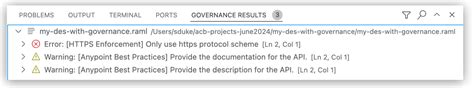 Validating Api Specifications Against Governance Rulesets Mulesoft Documentation