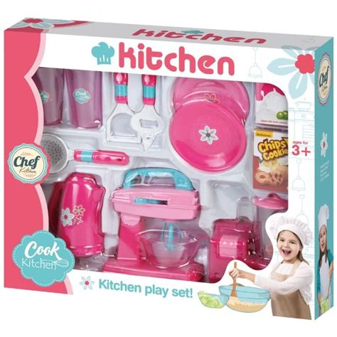 Chef Cook Toy Kitchen Play Set For Girls Sdmax