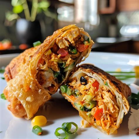 Crispy Southwest Chicken Egg Roll Recipe Youll Love Allthingeats