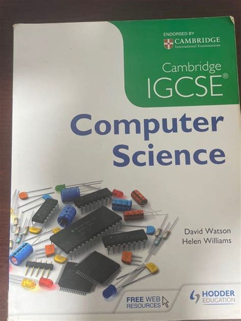 Cambridge IGCSE Computer Science Textbook By Hodder Education Hobbies Toys Books Magazines