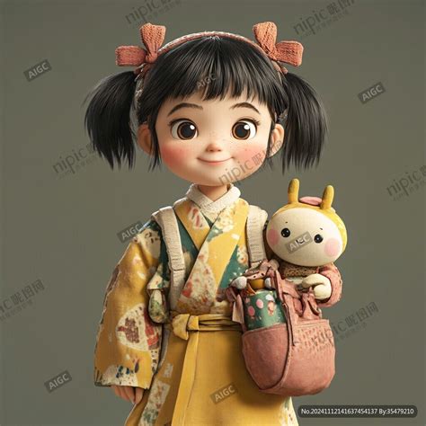 Ai创作图小女孩儿插 儿插女孩 写实卡通人物 卡通写实人物 原创手办玩偶卡通 抱玩具女孩 3d卡通人物 3d人物形象 原创手办玩偶 Q版萌娃 Q萌小女孩 写实人物插画 写实漫画人物 小女孩盲盒