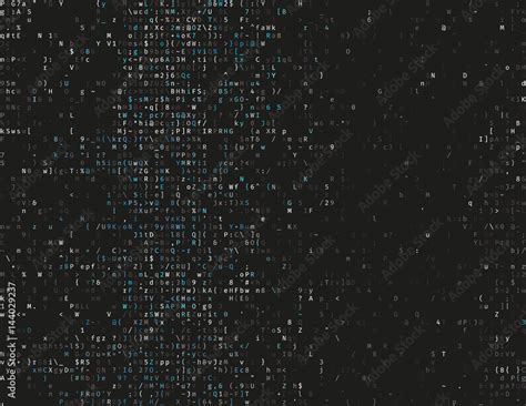 Corrupted Source Code Modern Vector Illustration About Computer