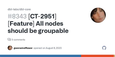 CT 2951 Feature All Nodes Should Be Groupable Issue 8343 Dbt Labs Dbt Core GitHub