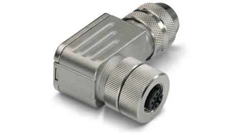 756 9404 060 000 Wago Right Angle 5 Pole M12 Socket Adapter Rs